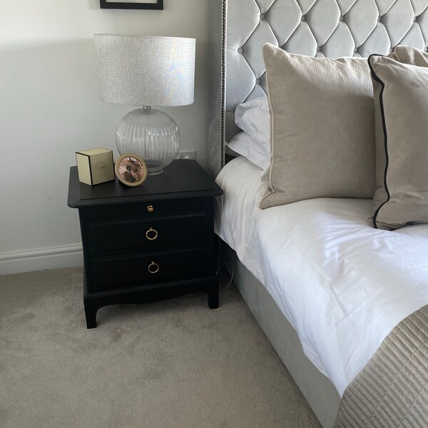Stag Double Pedestal Mahogany Dressing Table With Stool, Stag Vanity ...