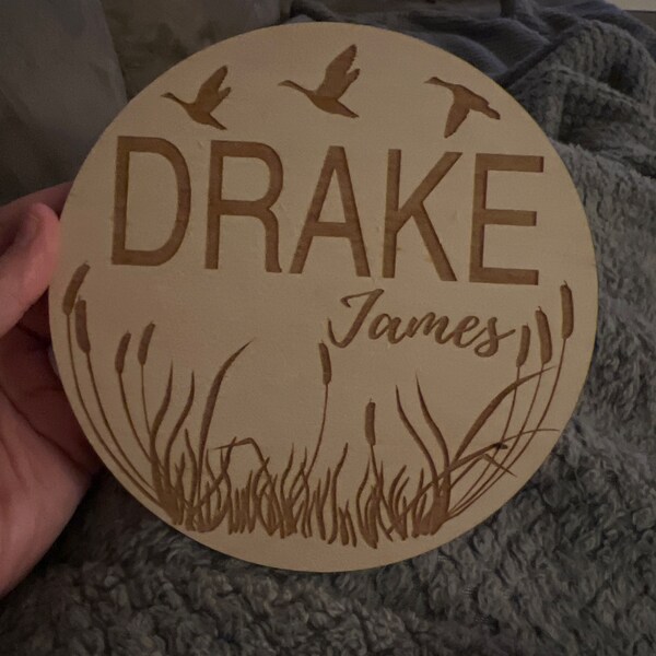 Personalized Duck Call Nursery Sign Duck Hunting Nursery Waterfowl ...