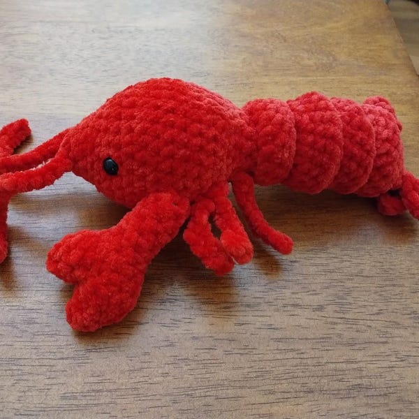 Crawfish Amigurumi Crochet Pattern PDF. Sea Life Crochet Animals ...
