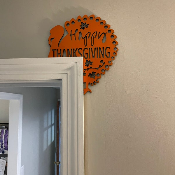 Thanksgiving Door Corner Sign, Fall Decor, Happy Thanksgiving Sign ...