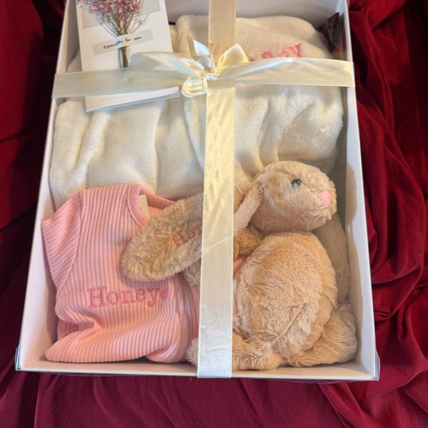 Personalized New Baby Gift Set, New Baby Boy Gift, New Baby Girl Gift ...