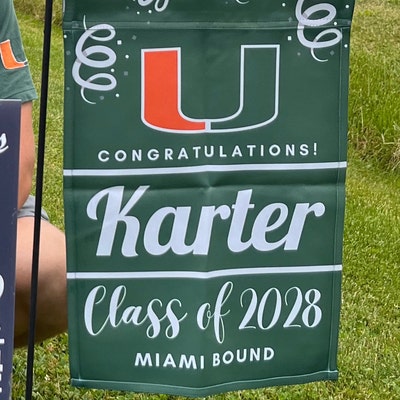 Custom College Bound Yard Flag, Custom College Sign, College Garden ...