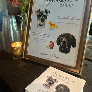 Custom Pet Seating Chart, Dog Seating Chart Sign, Custom Seating Chart ...