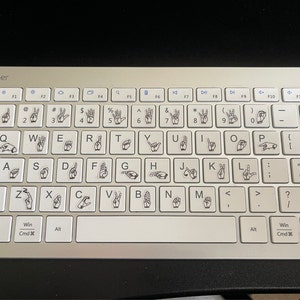 37 ASL Alphabet Keyboard Stickers Sign Language Stickers - Etsy
