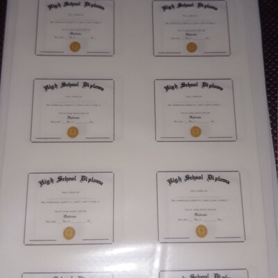 High School Diploma Edible Images - Etsy