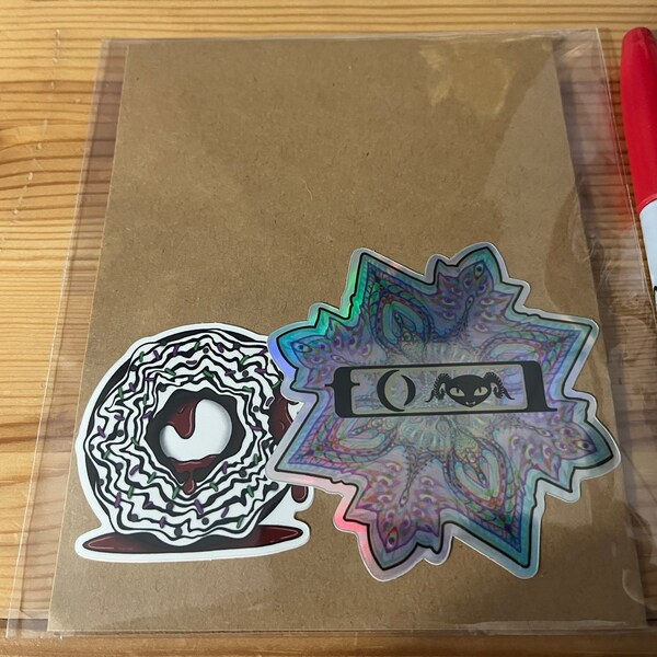 Gory Donut, Jelly Donut, Gothic Donut, Donut Sticker, Spooky Season ...