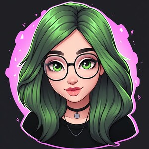 Custom Profile Icon Für Twitch, Charakterportrait, Illustration Für ...