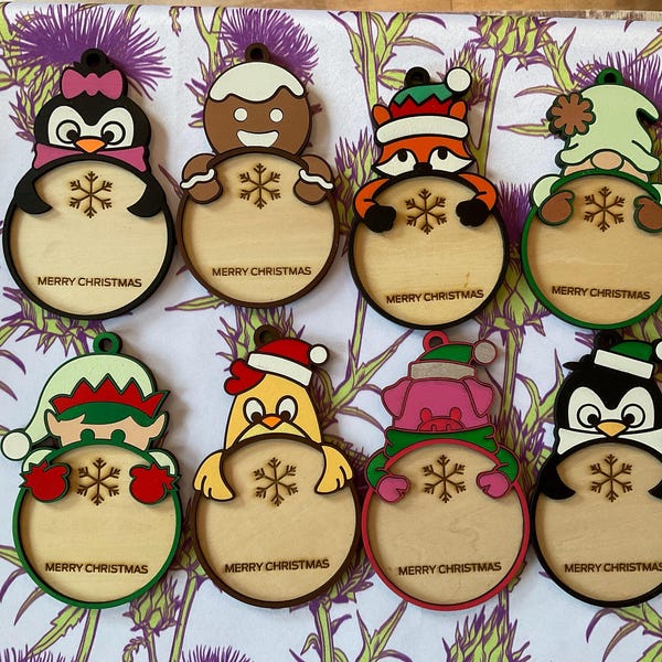 Christmas Character Ornaments - 21 Designs - Master Bundle ...