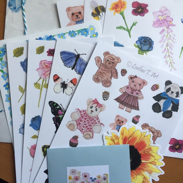 Cardinal Bird Stickers Red Cardinal Bird Stickers Seasonal Bird ...