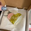 God Mother Resin Glitter Heart KEYRING, God Mother Gift, God Mum ...