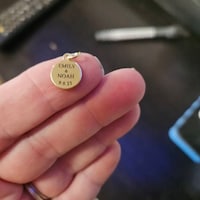 Metal Tag for Gifts 15mm Engraved Custom Jewelry Tags Steel - Etsy