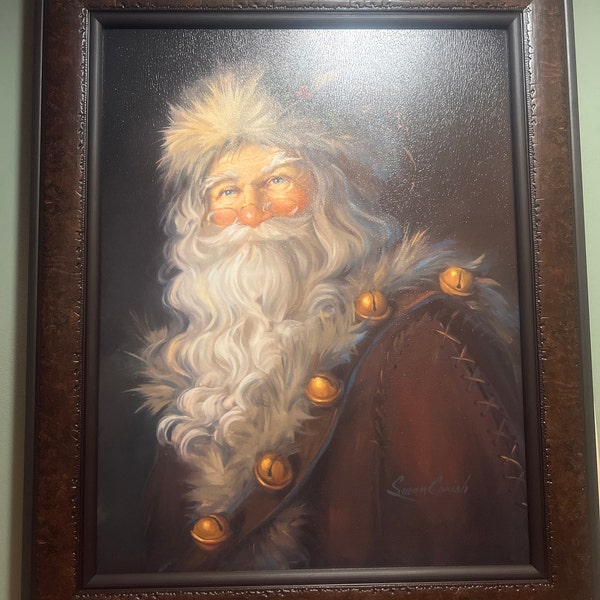 Father Christmas (woodland Santa) by Susan Comish 18x22 Santa Claus ...