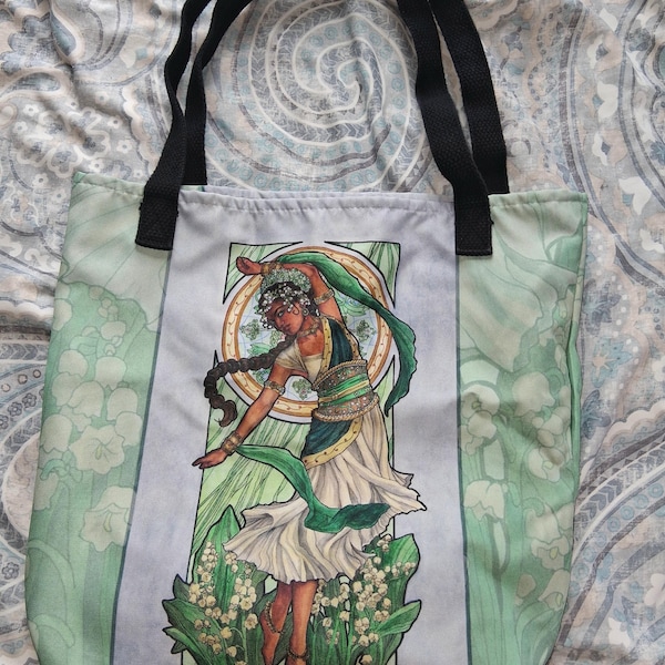 Art Print Lady of August Priestess Shrine Maiden With Obon Floating ...