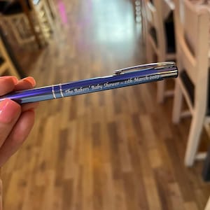 Personalised Engraved Metal Pen High Quality Custom Message Promotional ...