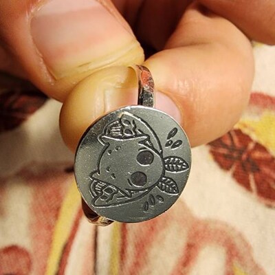 Chibi Mothman Ring Cryptid Jewelry Cute Moth Ring - Etsy