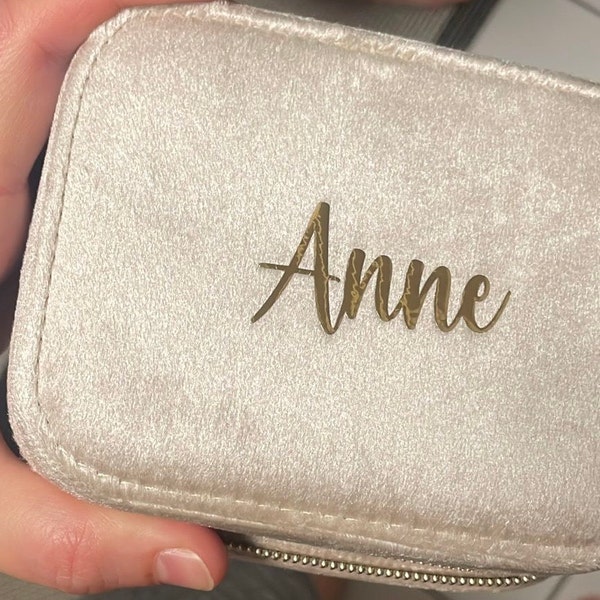 Custom Velvet Jewelry Box, Watch Box for Women, Wedding Gift, Bridal ...
