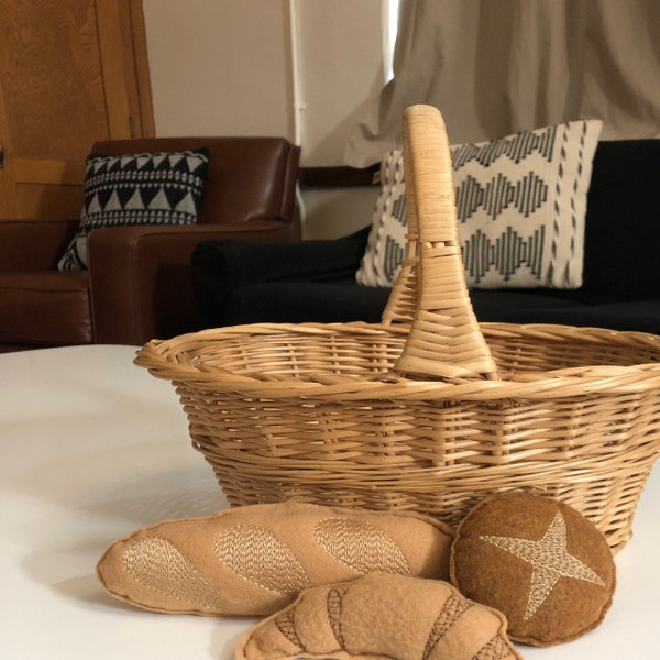 Pretend Bread Loaf, Felt French Bread, Felt Bread, Play Food, Felt Play ...