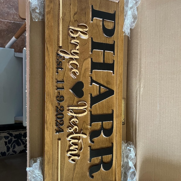 Custom Wolf Gift Wolf Wall Art Personalized Wood Wolves Sign Cabin ...