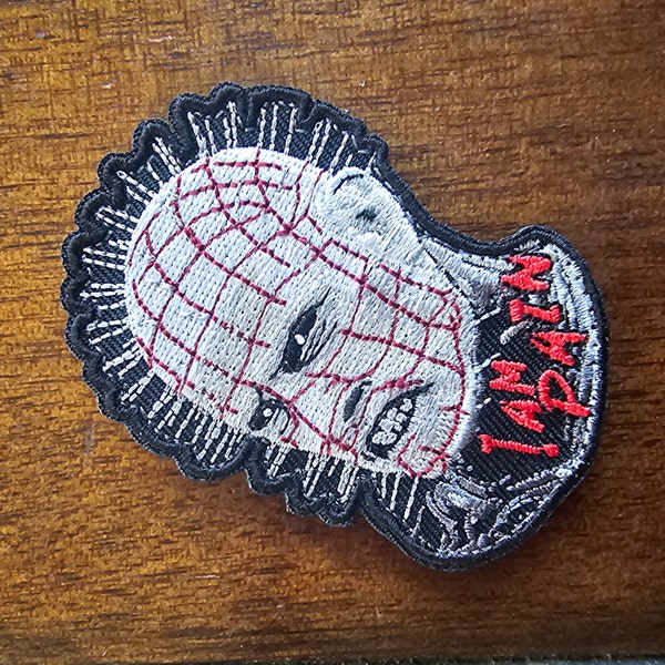 I Am Pain Hell Horror Movie Pinhead Patch - Etsy
