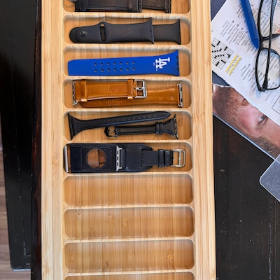 Luxurious Stackable Storage Case for Apple Watch Bands stores 10-20 ...