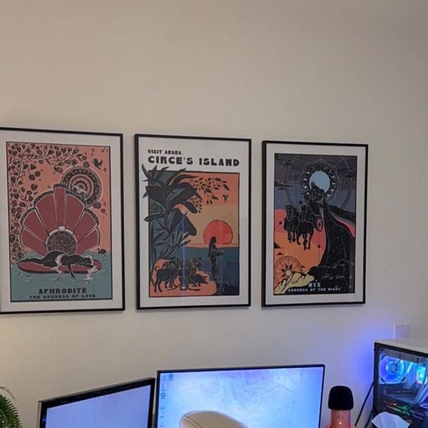 Circe's Island Aeaea Print, Circe Book Inspired Print, Greek Mythology ...