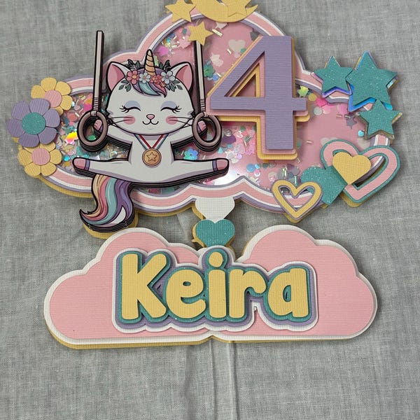 Boho Rainbow With Daisy Cake Topper Shaker - Etsy