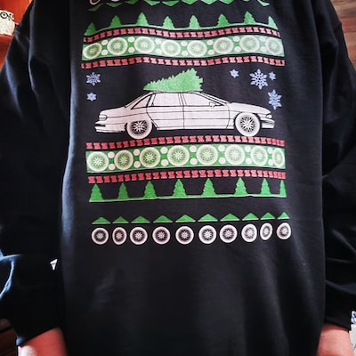 Car Chevy Caprice Classic Ugly Christmas Sweater Classic Chevrolet Xmas ...