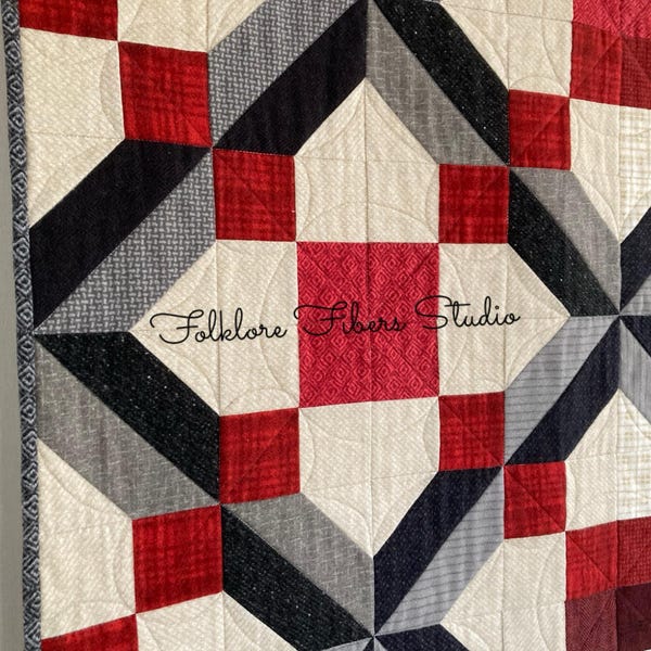 Lickety Split Log Cabin Quilt Pattern Card - Etsy