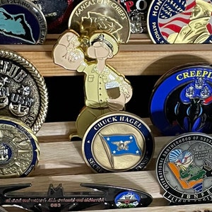 Popeye Navy Chief CPO Challenge Coin With the Navy Hymn on Back ...