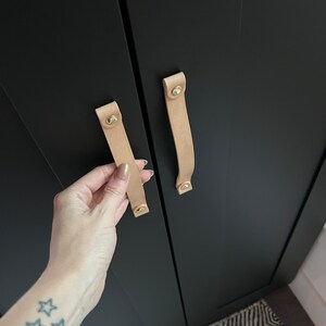 Leather Drawer Handles Leather Bohemian Decor Replacement Dresser ...