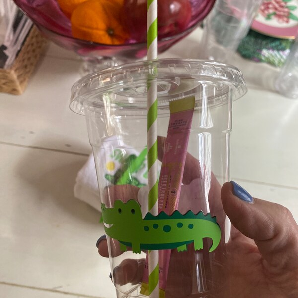 Alligator Party Cups, Alligator Birthday Party Cups, Alligator Baby ...
