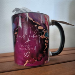 Pink Gold Marble Mug, Personalised Mug, Custom Name Cup, Coffee Tea Cup ...