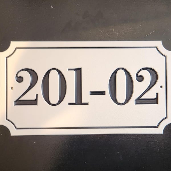 12 Inch Art Deco Narrow Modern House Numbers Letters - Etsy