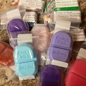 5 Chill Pill Soaps Vegan, Party Favor, Novelty, Moisturizing, Custom ...