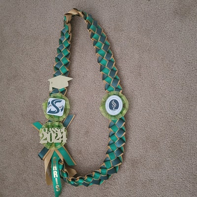 Baseball Ribbon Lei/graduation Leis/senior Night/sport Night/graduation ...