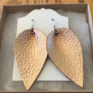 Double Loop Leather Earrings - Etsy