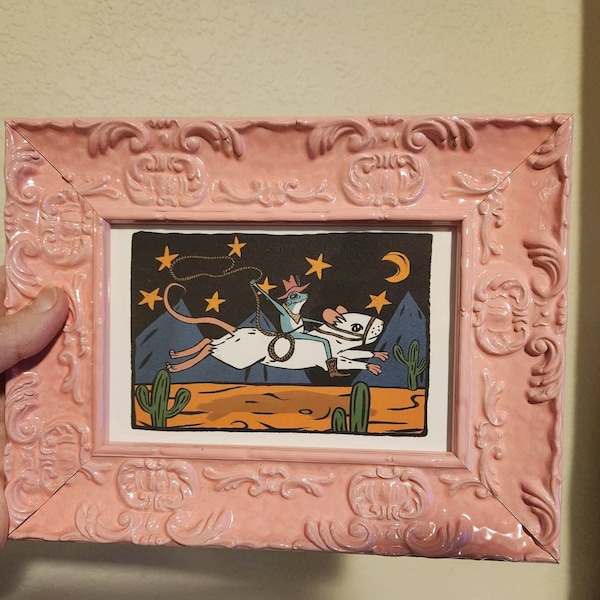 Ornate Pink Picture Frame, Nursery Decor, Shabby Chic Frames - 4x6, 5x7 ...