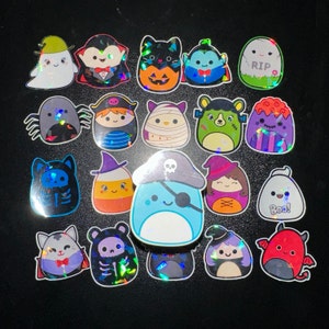 Cute Squishy Squad ONE 1 Stickers Sheet, Print & Cut PNG, JPF Plus Free ...