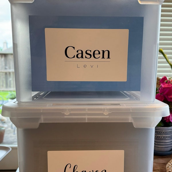 Household Tote Labels - Home Organizer Decal and Folder Labels DIY Kit ...