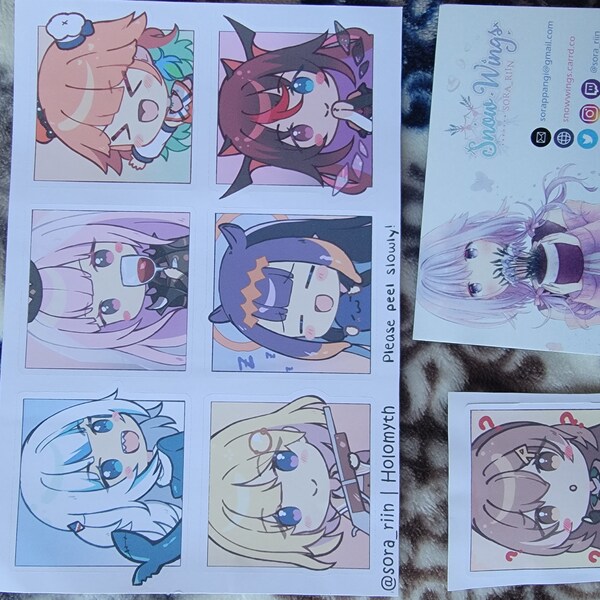 4x6" Hololive EN Sticker Sheet - Etsy