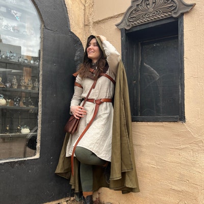 Medieval Hooded Cloak, Ranger, Linen Choose Your Color /P/ LB - Etsy