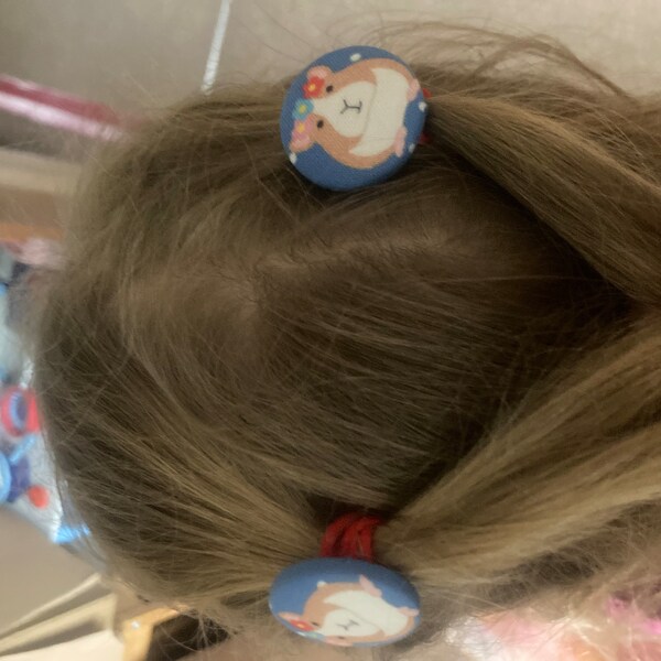 Ladybug Hair Slide, Ladybird Hair Tie, Ponytail Holder, Daisy, Snap ...