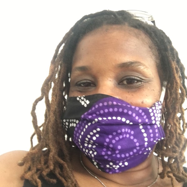 Face Masks, African Print, Ankara Face Mask, Cotton, Washable, Non Slip ...