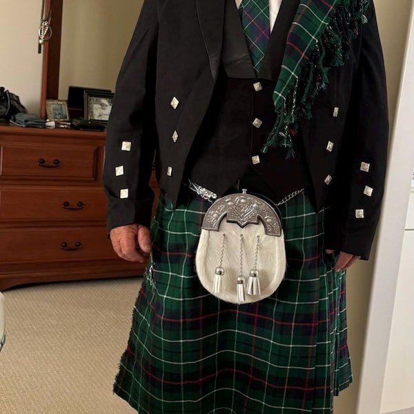 Men's Scottish Handmade Great Kilt 16th Century Highland Vintage Kilt Tartan Great Kilt ...