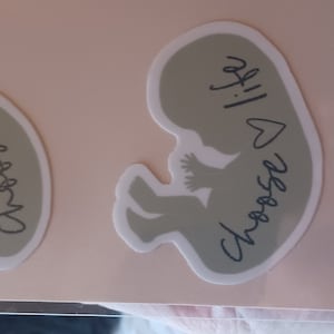 Pro Life Acrylic Pin 1.25x1in Conservative Christian Catholic Jacket ...