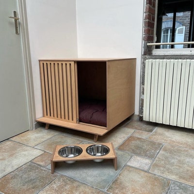 Bungalo Dog House, Puppy Crate House, Modern Dog House, Dog Bed, Wooden ...
