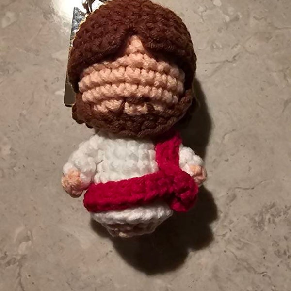 Crochet Mini Jesus Keychain/hanging, Birthday Gift - Etsy