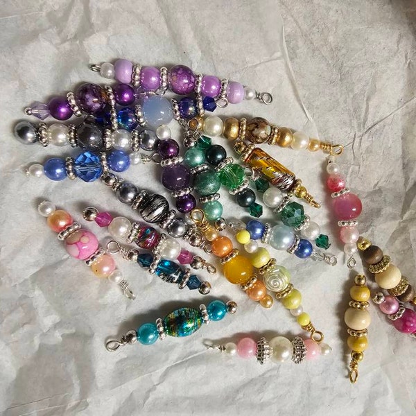 20 ORIGINAL Bead Dangles, Journal Charms, Beaded Journal Charms ...
