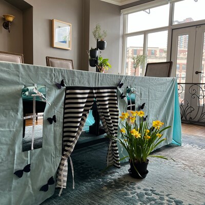 Tablecloth Play House, Table Playhouse, Table Tent, Play Tent, Outdoor ...