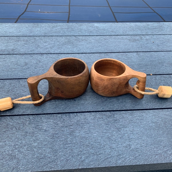 Hand-carved Scandinavian Kuksa Cup and Snack Bowl Set, Eco-friendly ...